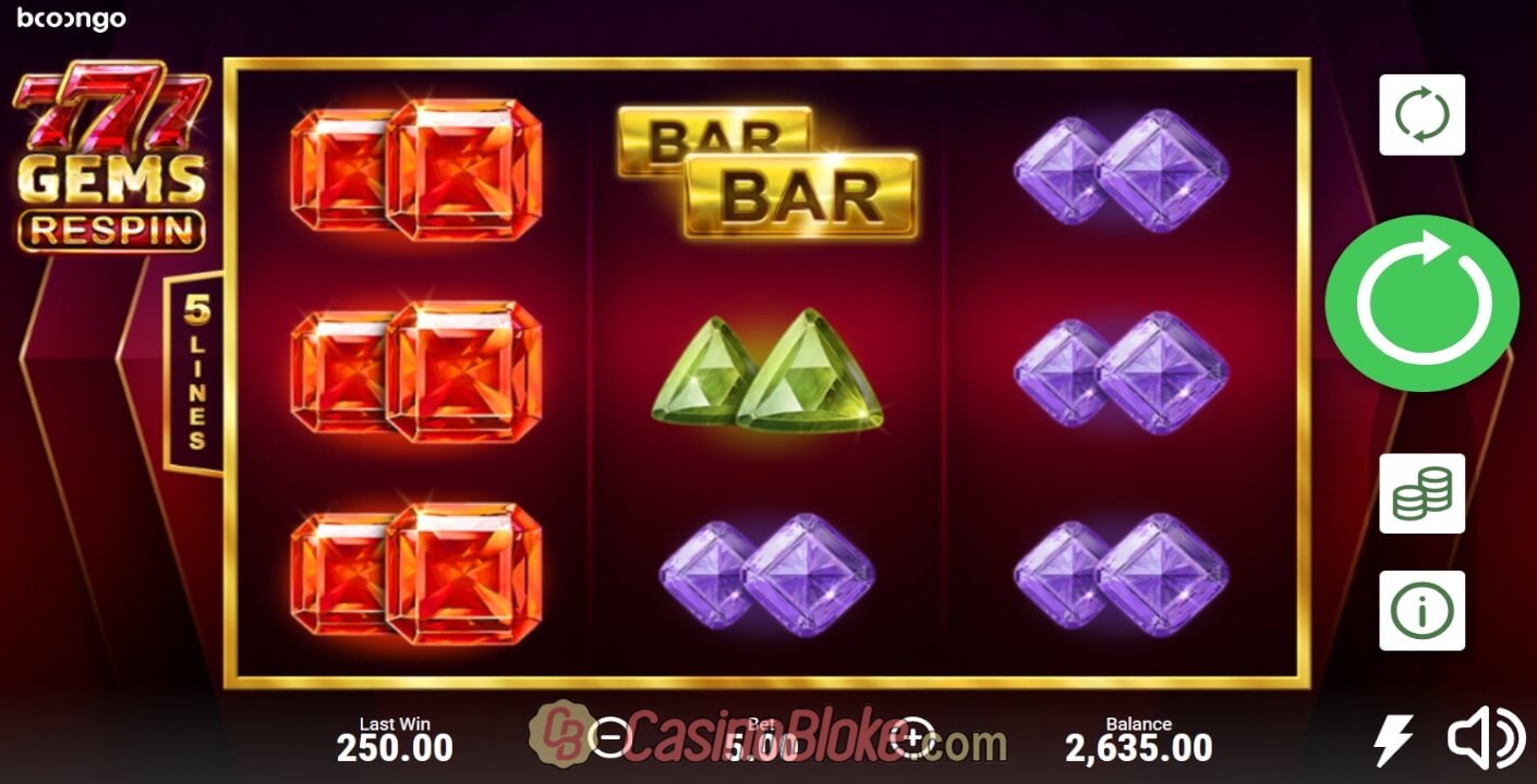 Đánh giá chi tiết Slot game 777 Gems Respin và tính năng - Happyluke ...